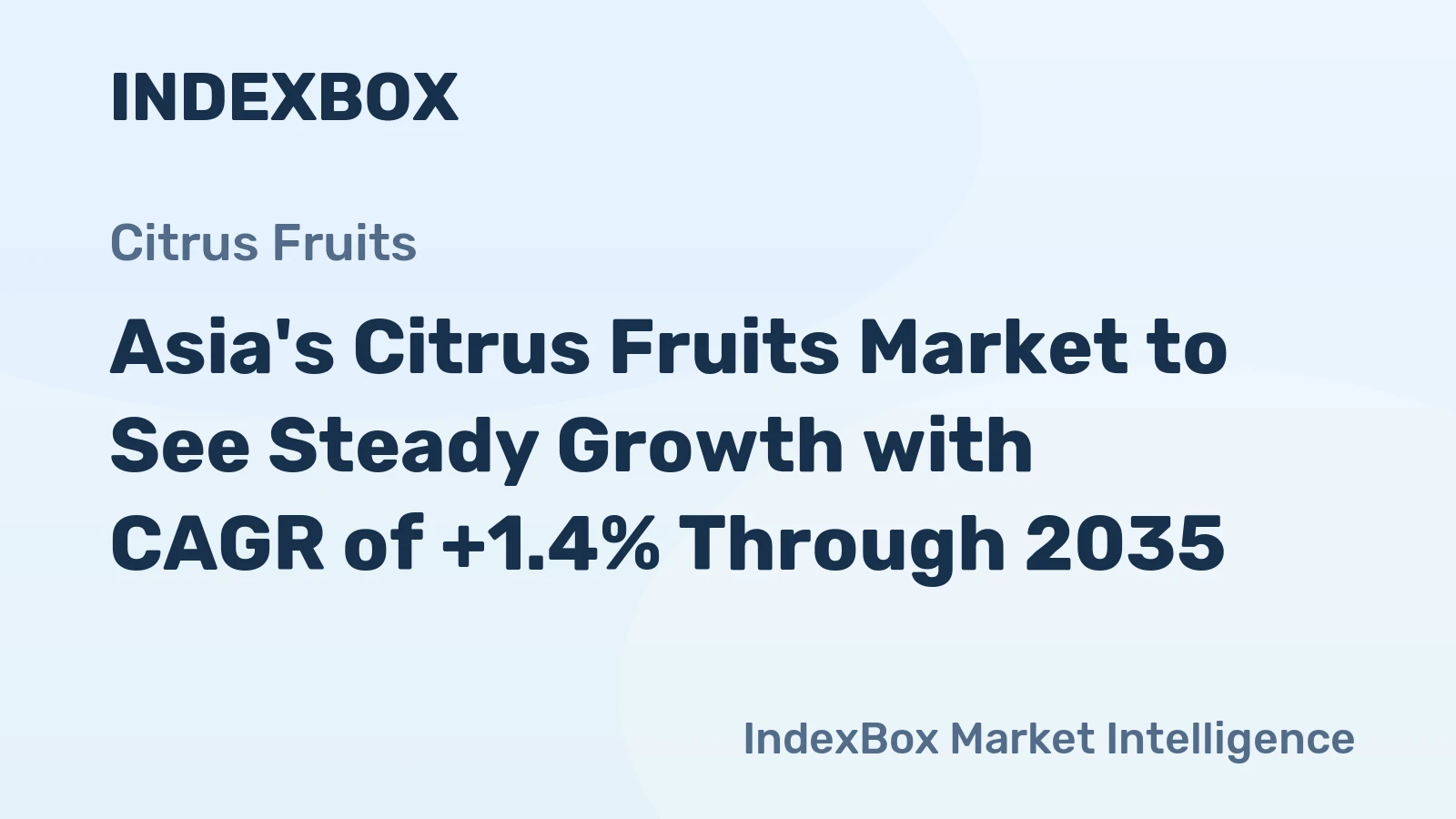 Asia's Citrus Fruits Market to See Steady Growth with CAGR of +1.4% Through 2035