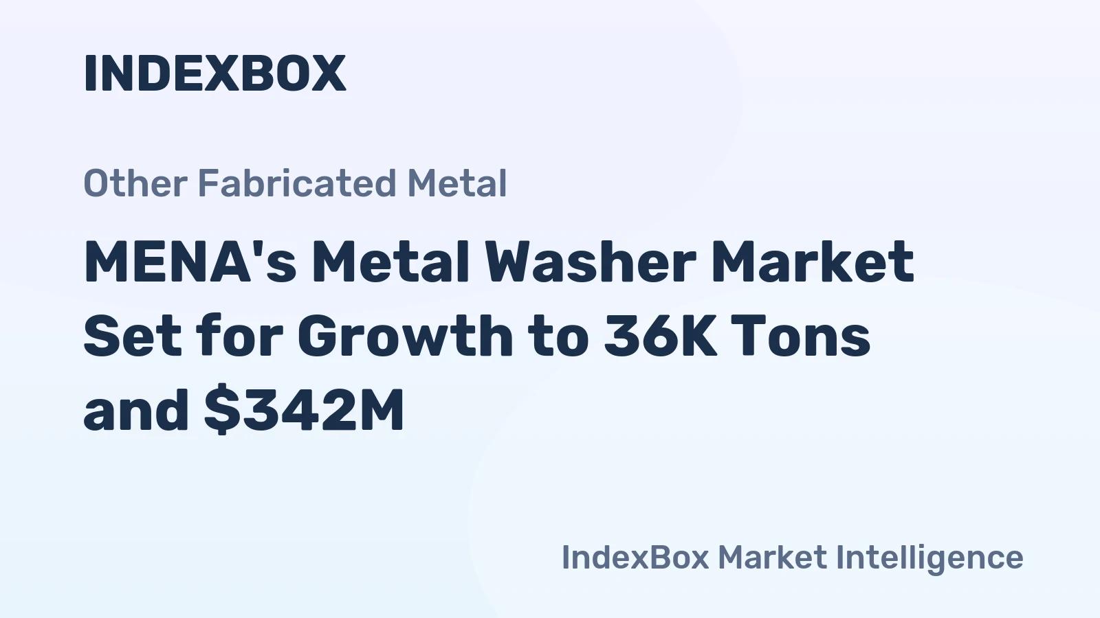 MENA's Metal Washer Market Set for Growth to 36K Tons and $342M