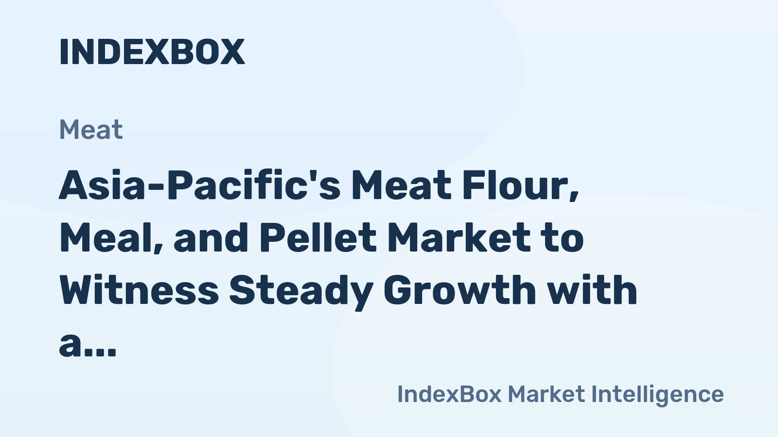 Asia-Pacific's Meat Flour, Meal, and Pellet Market to Witness Steady Growth with a CAGR of +0.7% from 2024 to 2035