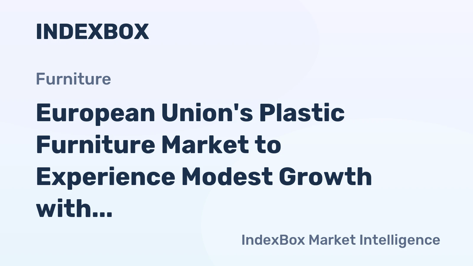 European Union's Plastic Furniture Market to Experience Modest Growth with Anticipated CAGR of +1.3% by 2035