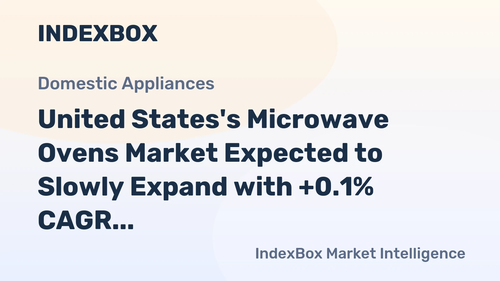 United States's Microwave Ovens Market Expected to Slowly Expand with +0.1% CAGR Over Next Decade