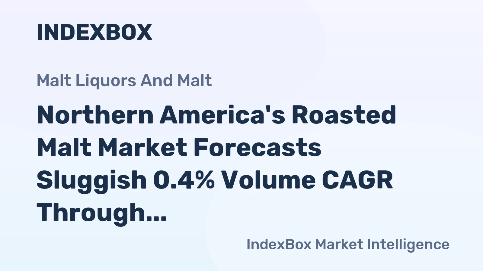 Northern America's Roasted Malt Market Forecasts Sluggish 0.4% Volume CAGR Through 2035