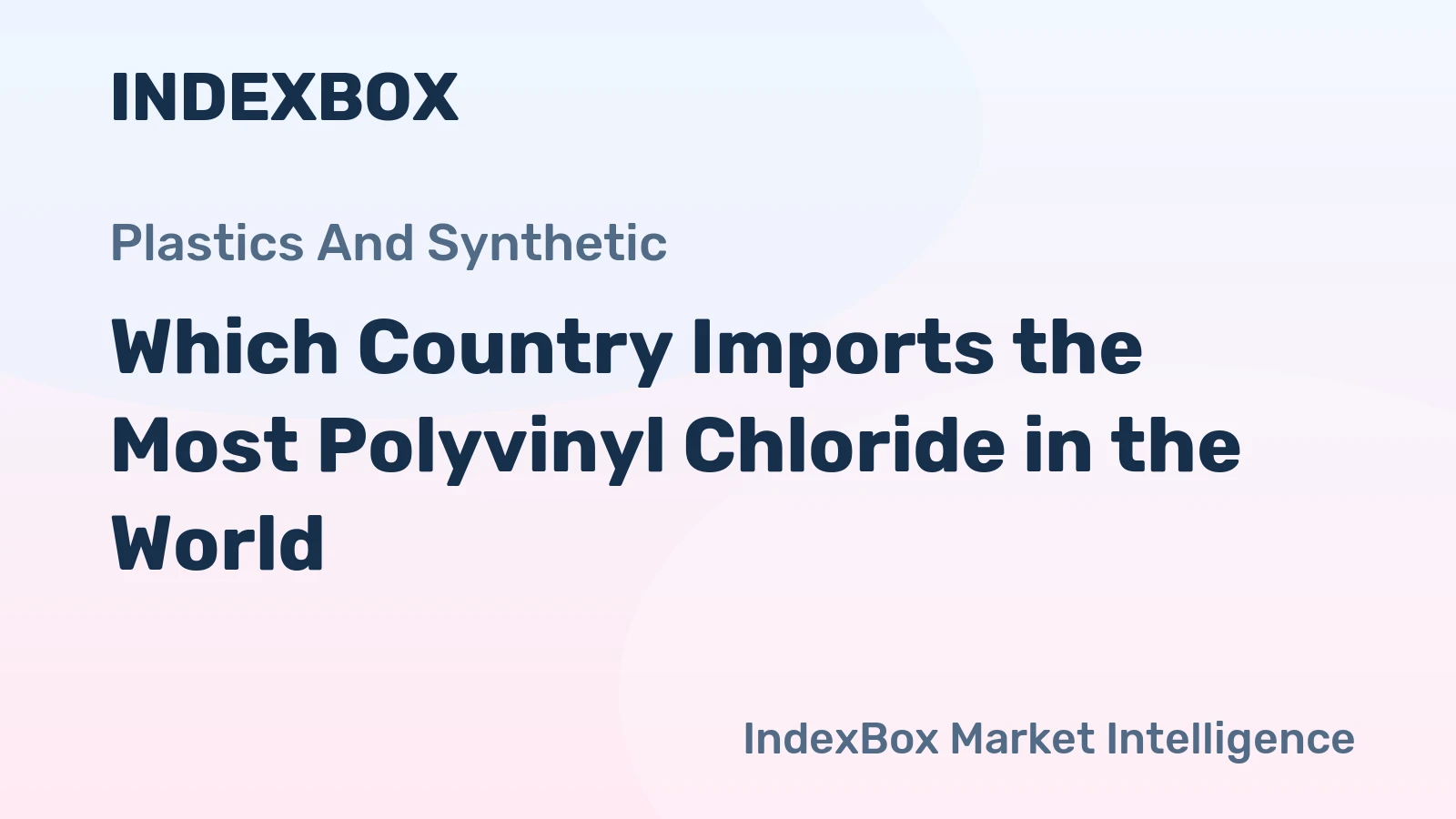 Which Country Imports the Most Polyvinyl Chloride in the World?