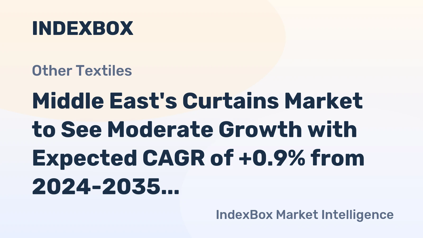 Middle East's Curtains Market to See Moderate Growth with Expected CAGR of +0.9% from 2024-2035