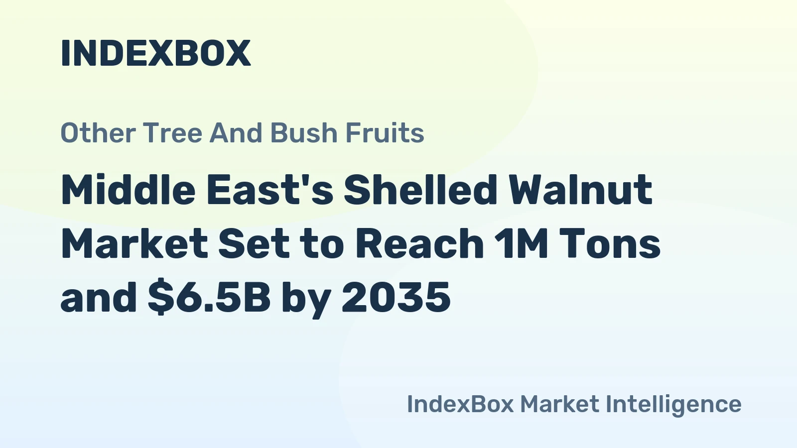 Middle East's Shelled Walnut Market Set to Reach 1M Tons and $6.5B by 2035
