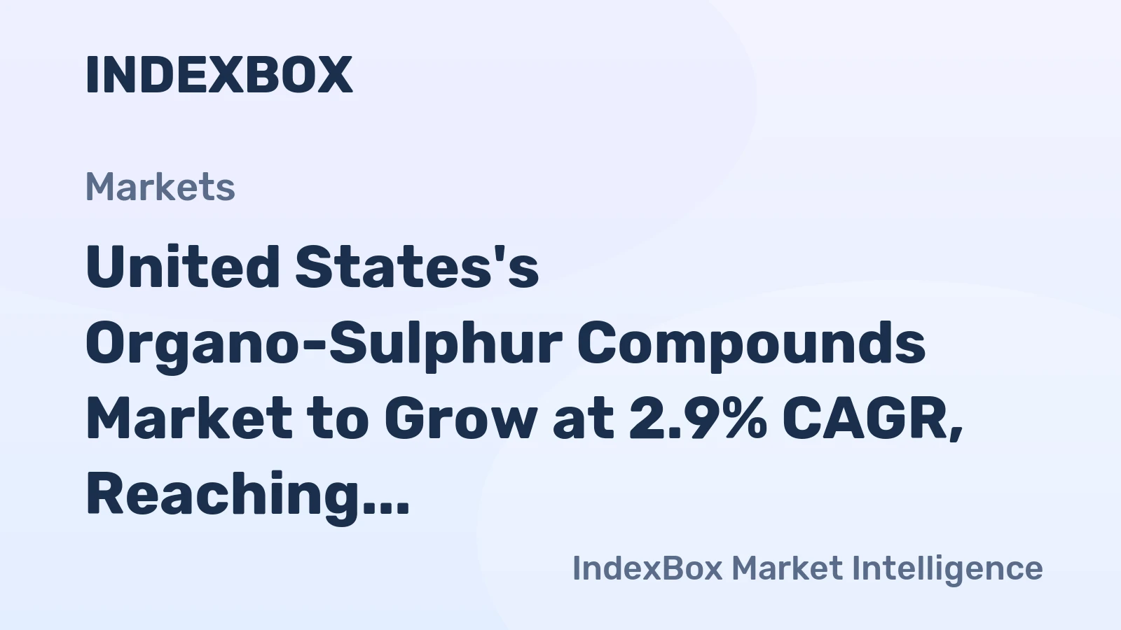 United States's Organo-Sulphur Compounds Market to Grow at 2.9% CAGR, Reaching $3.2B by 2035