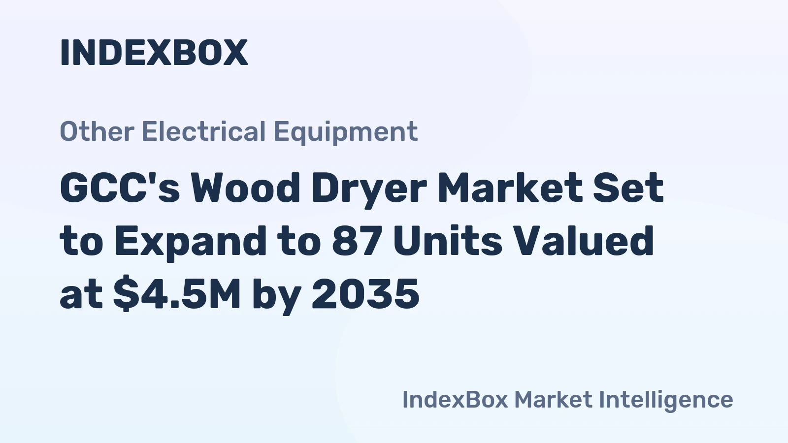 GCC's Wood Dryer Market Set to Expand to 87 Units Valued at $4.5M by 2035