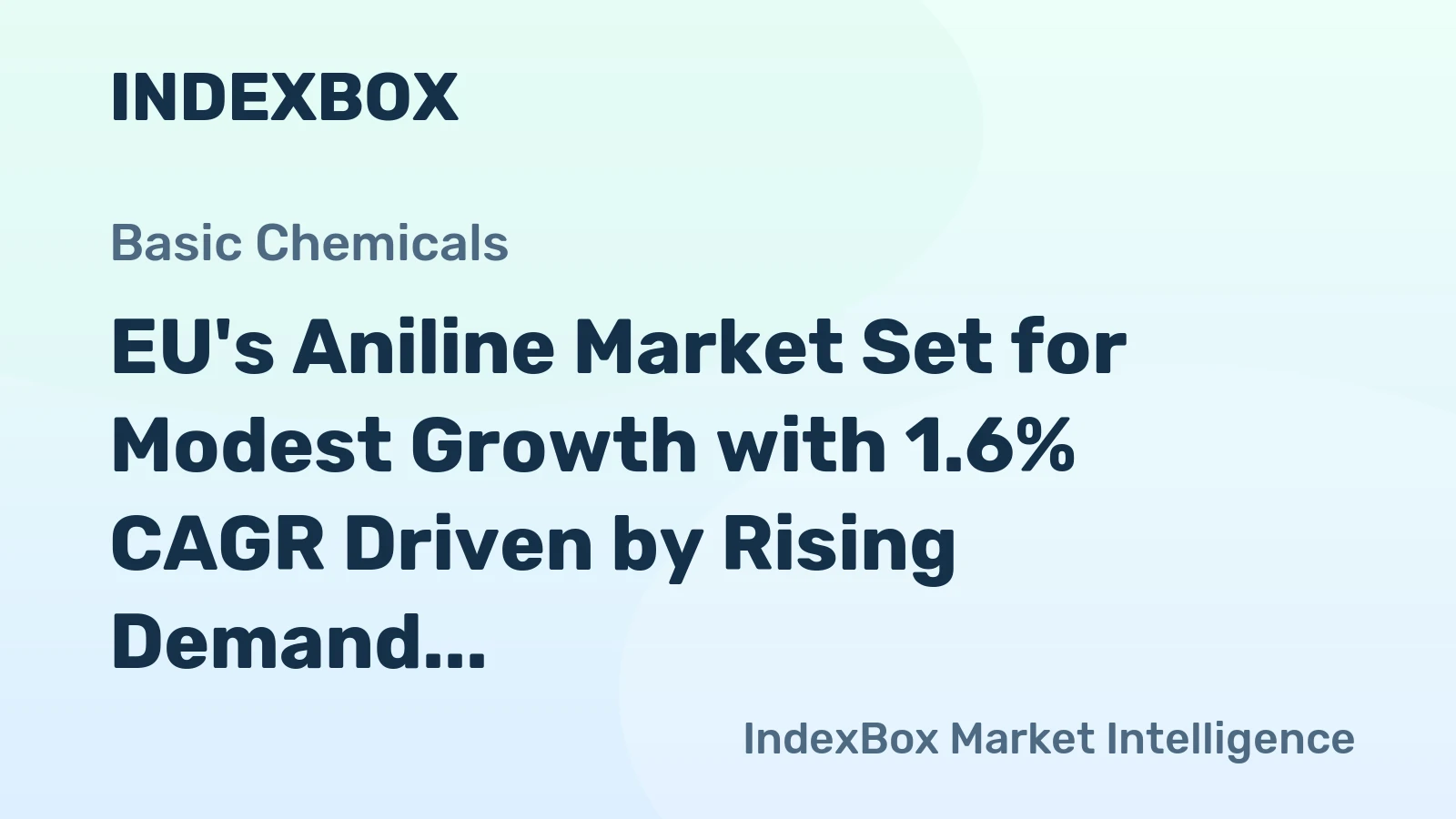 EU's Aniline Market Set for Modest Growth with 1.6% CAGR Driven by Rising Demand