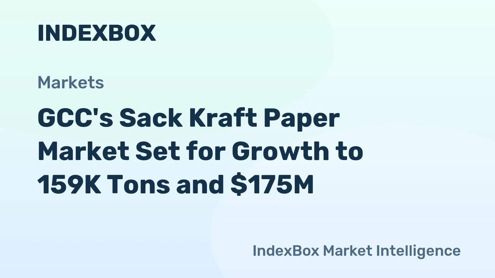 GCC's Sack Kraft Paper Market Set for Growth to 159K Tons and $175M