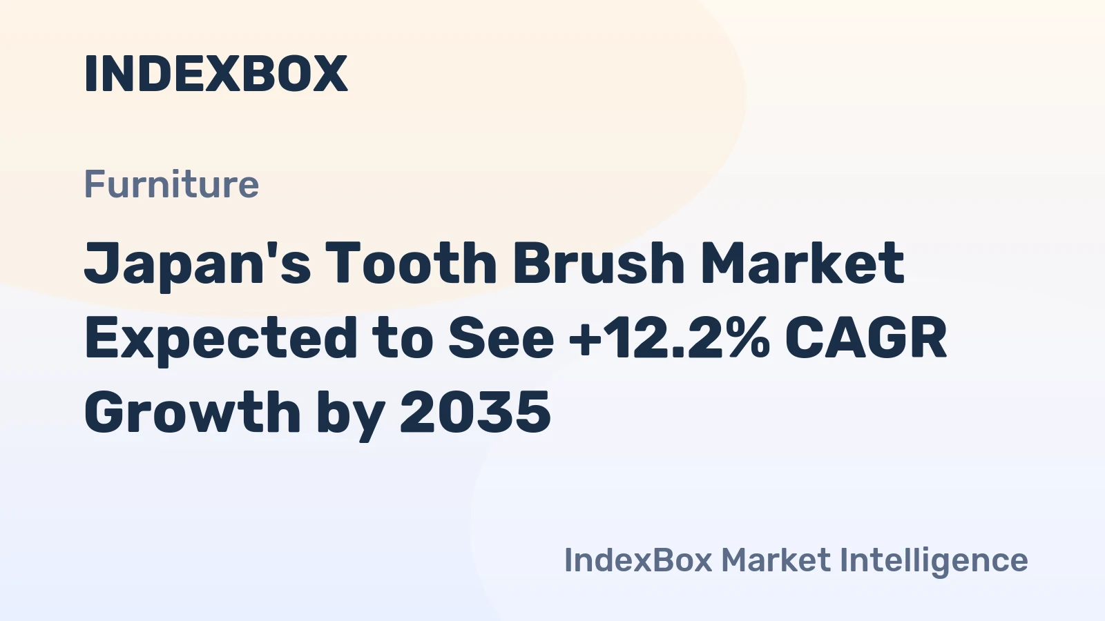 Japan's Tooth Brush Market Expected to See +12.2% CAGR Growth by 2035