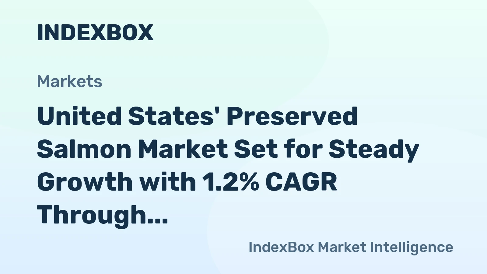 United States' Preserved Salmon Market Set for Steady Growth with 1.2% CAGR Through 2035