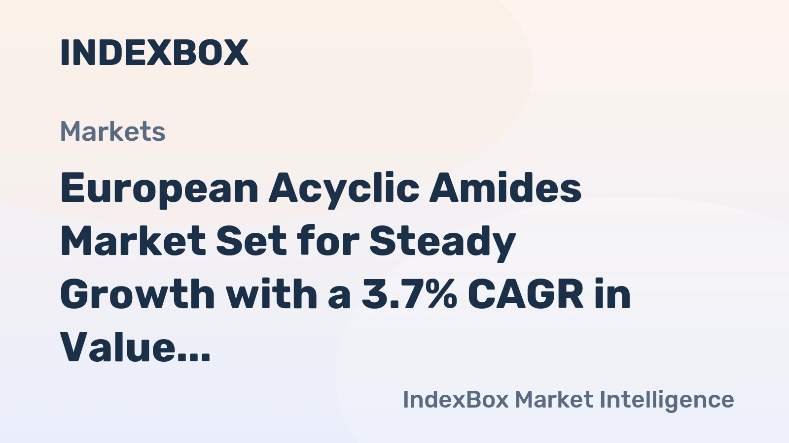 European Acyclic Amides Market Set for Steady Growth with a 3.7% CAGR in Value Through 2035