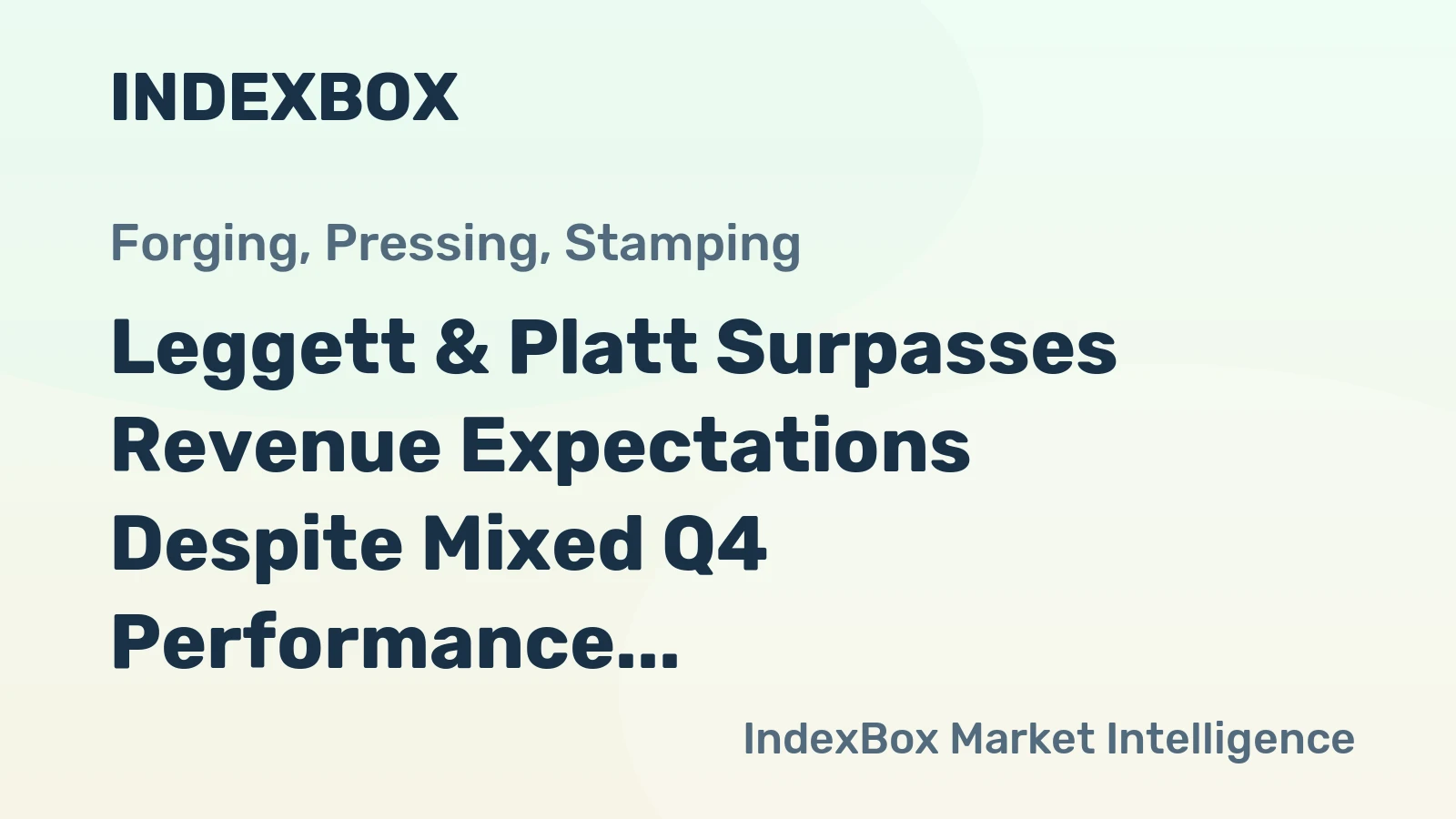 Leggett & Platt Surpasses Revenue Expectations Despite Mixed Q4 Performance