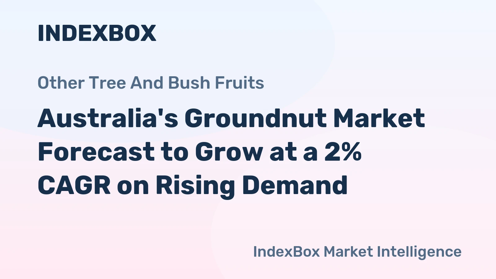 Australia's Groundnut Market Forecast to Grow at a 2% CAGR on Rising Demand