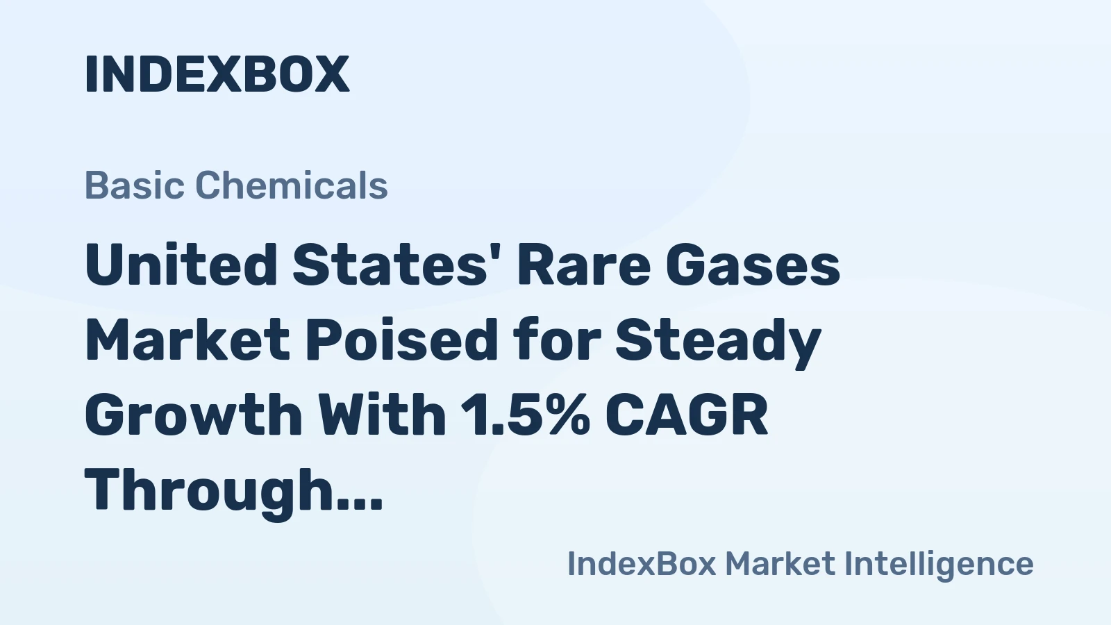 United States' Rare Gases Market Poised for Steady Growth With 1.5% CAGR Through 2035