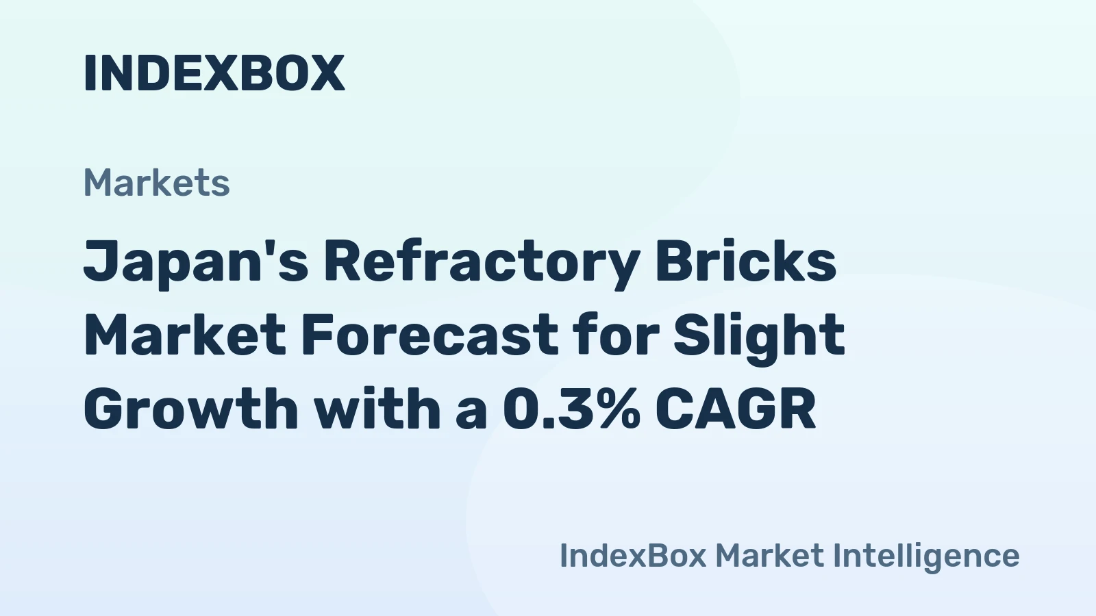 Japan's Refractory Bricks Market Forecast for Slight Growth with a 0.3% CAGR