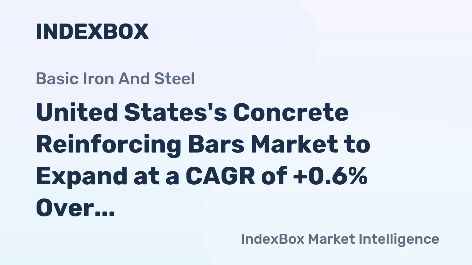 United States's Concrete Reinforcing Bars Market to Expand at a CAGR of +0.6% Over 2024-2035