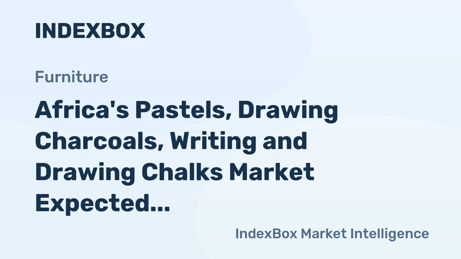Africa's Pastels, Drawing Charcoals, Writing and Drawing Chalks Market Expected to Exhibit +1.6% CAGR Growth Over Next Decade