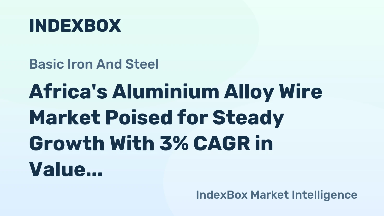 Africa's Aluminium Alloy Wire Market Poised for Steady Growth With 3% CAGR in Value