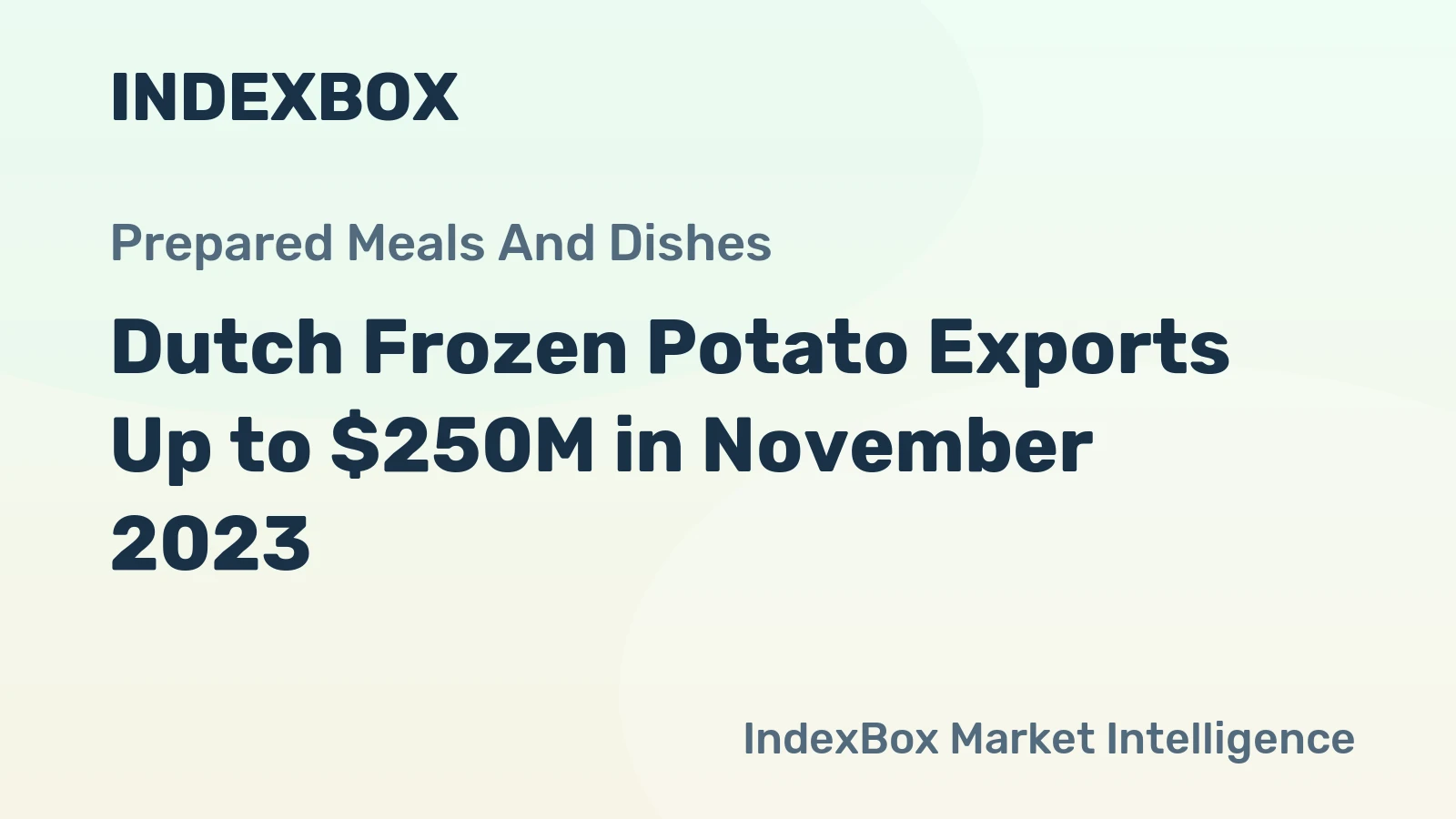 Dutch Frozen Potato Exports Up to $250M in November 2023