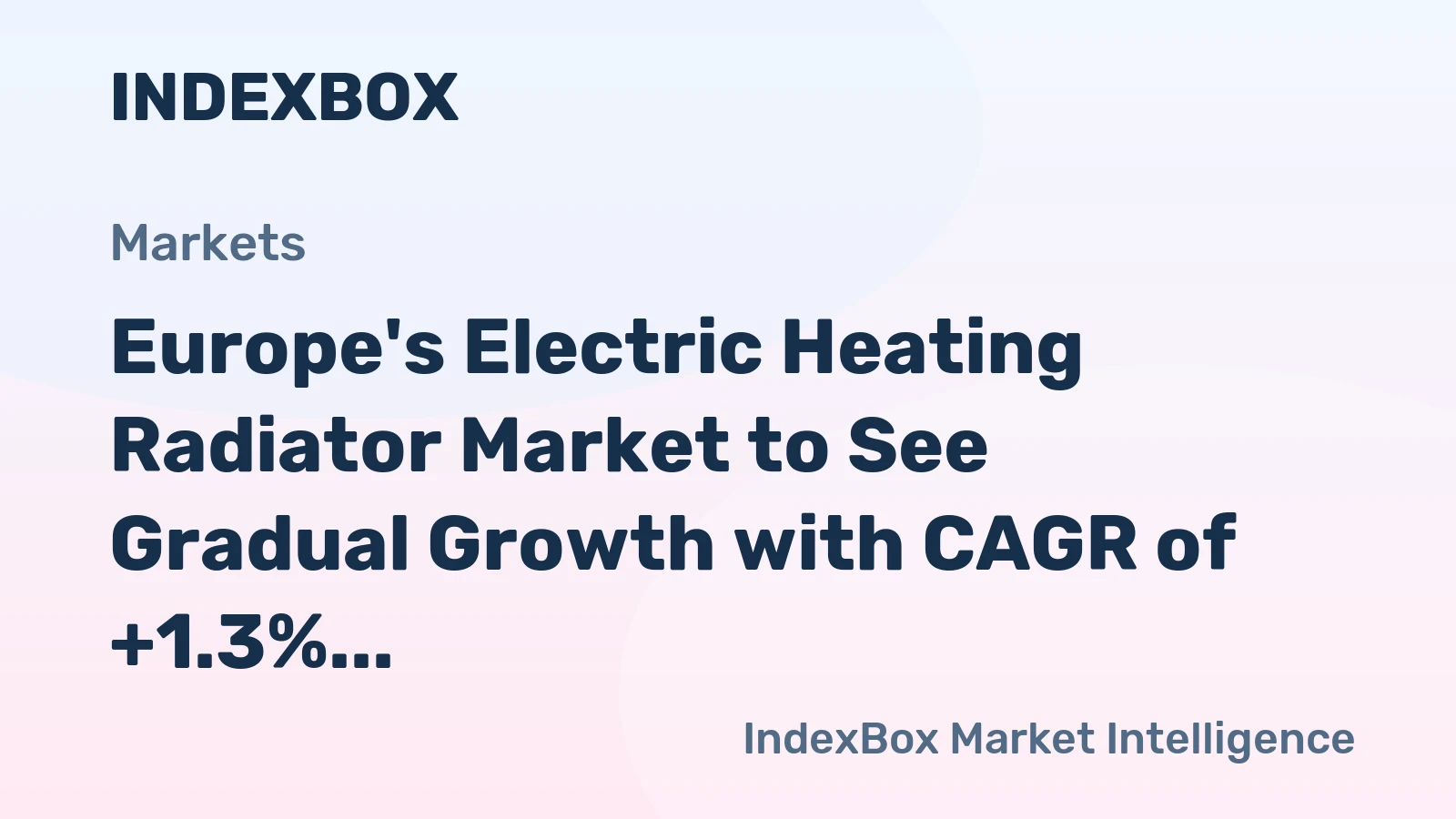 Europe's Electric Heating Radiator Market to See Gradual Growth with CAGR of +1.3% over 2024-2035
