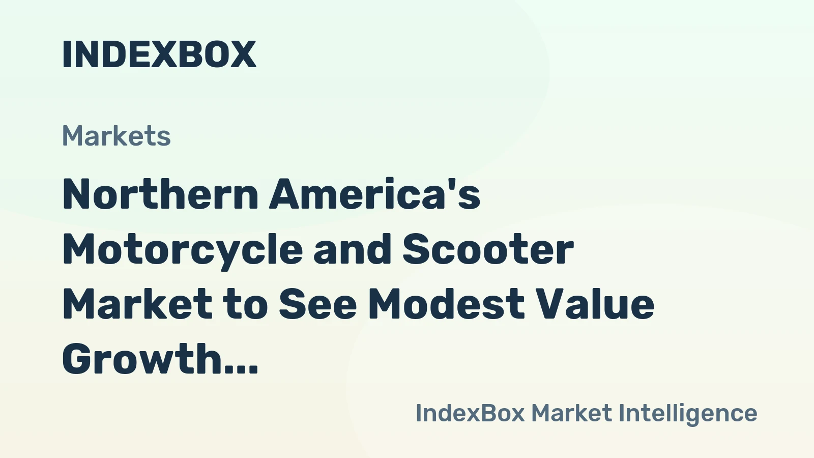 Northern America's Motorcycle and Scooter Market to See Modest Value Growth at 1.6% CAGR