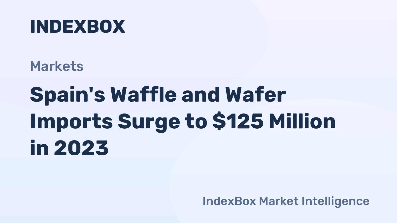 Spain's Waffle and Wafer Imports Surge to $125 Million in 2023