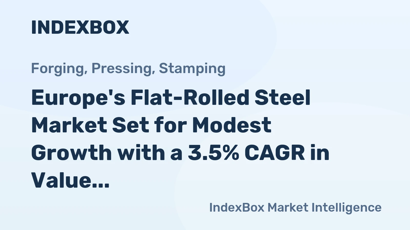 Europe's Flat-Rolled Steel Market Set for Modest Growth with a 3.5% CAGR in Value Through 2035