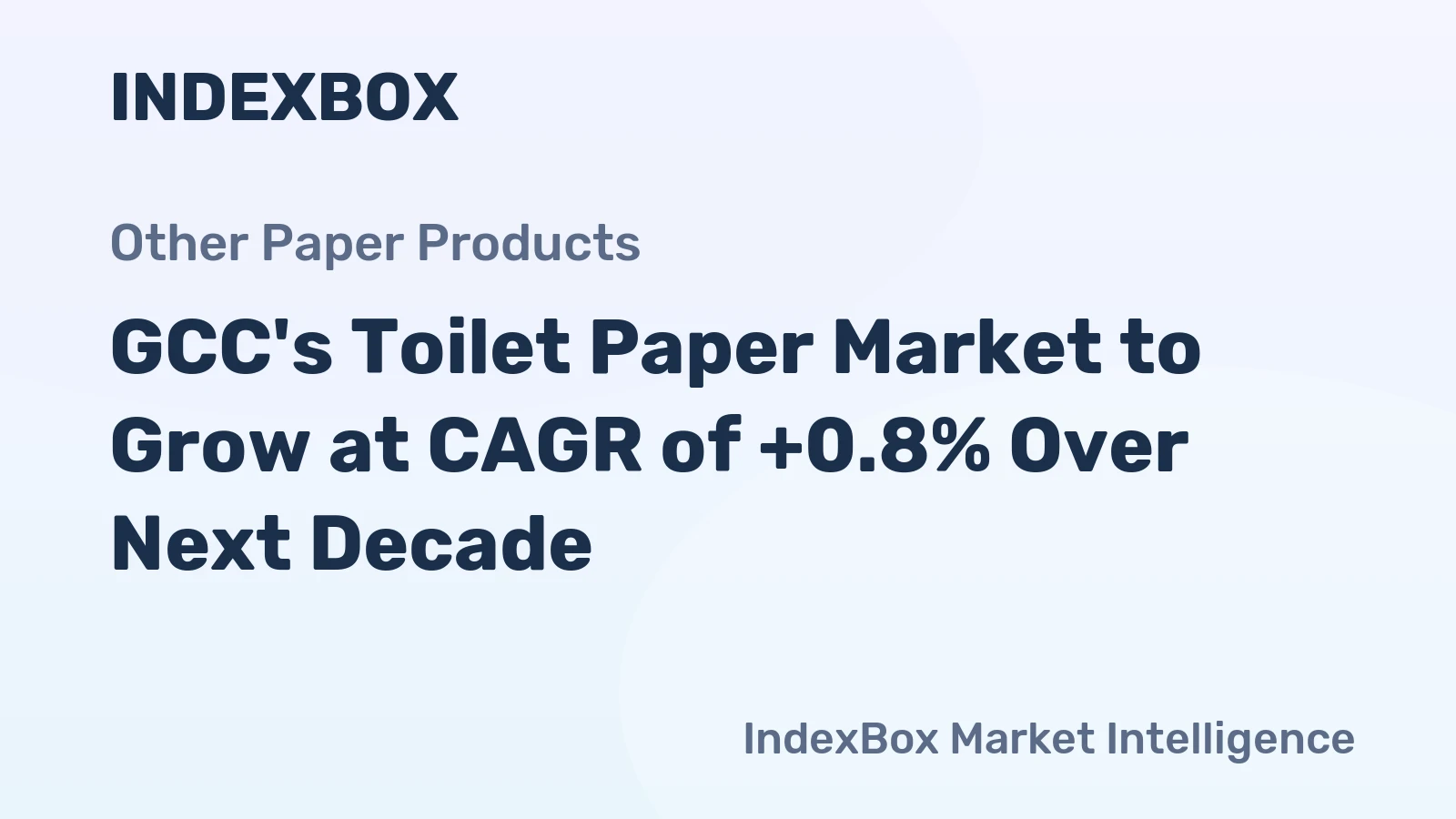 GCC's Toilet Paper Market to Grow at CAGR of +0.8% Over Next Decade