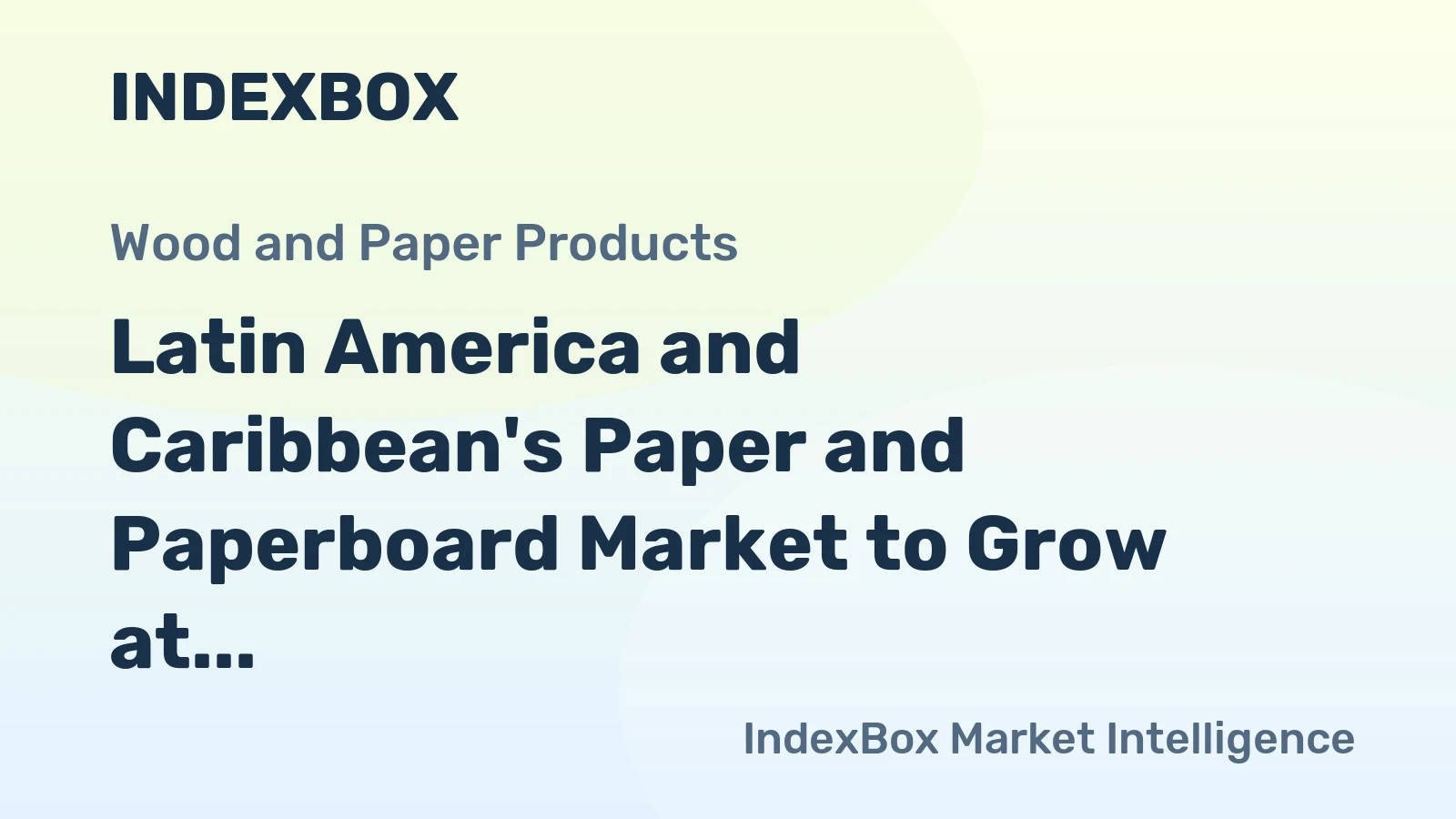 Latin America and Caribbean's Paper and Paperboard Market to Grow at 1.3% CAGR, Reaching 37M Tons by 2035
