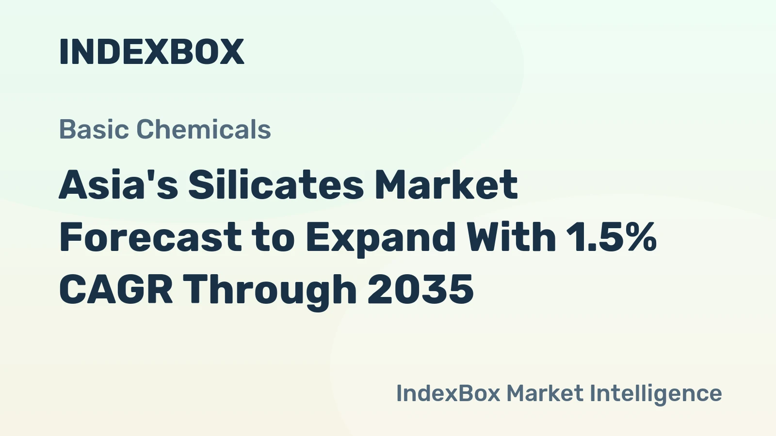 Asia's Silicates Market Forecast to Expand With 1.5% CAGR Through 2035