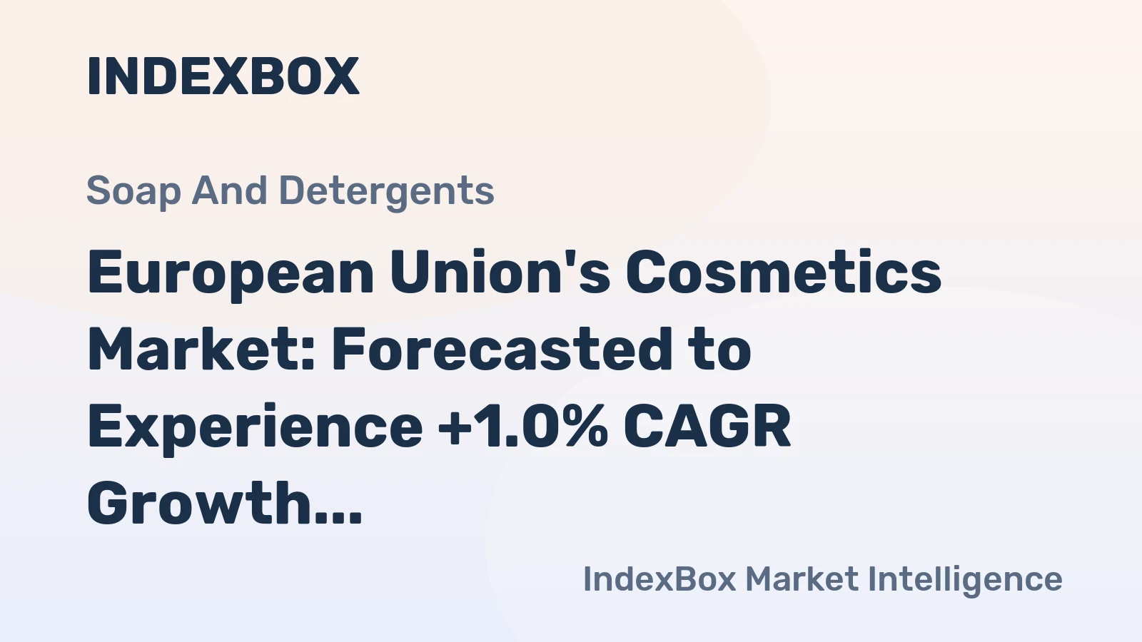 European Union's Cosmetics Market: Forecasted to Experience +1.0% CAGR Growth Over Next Decade