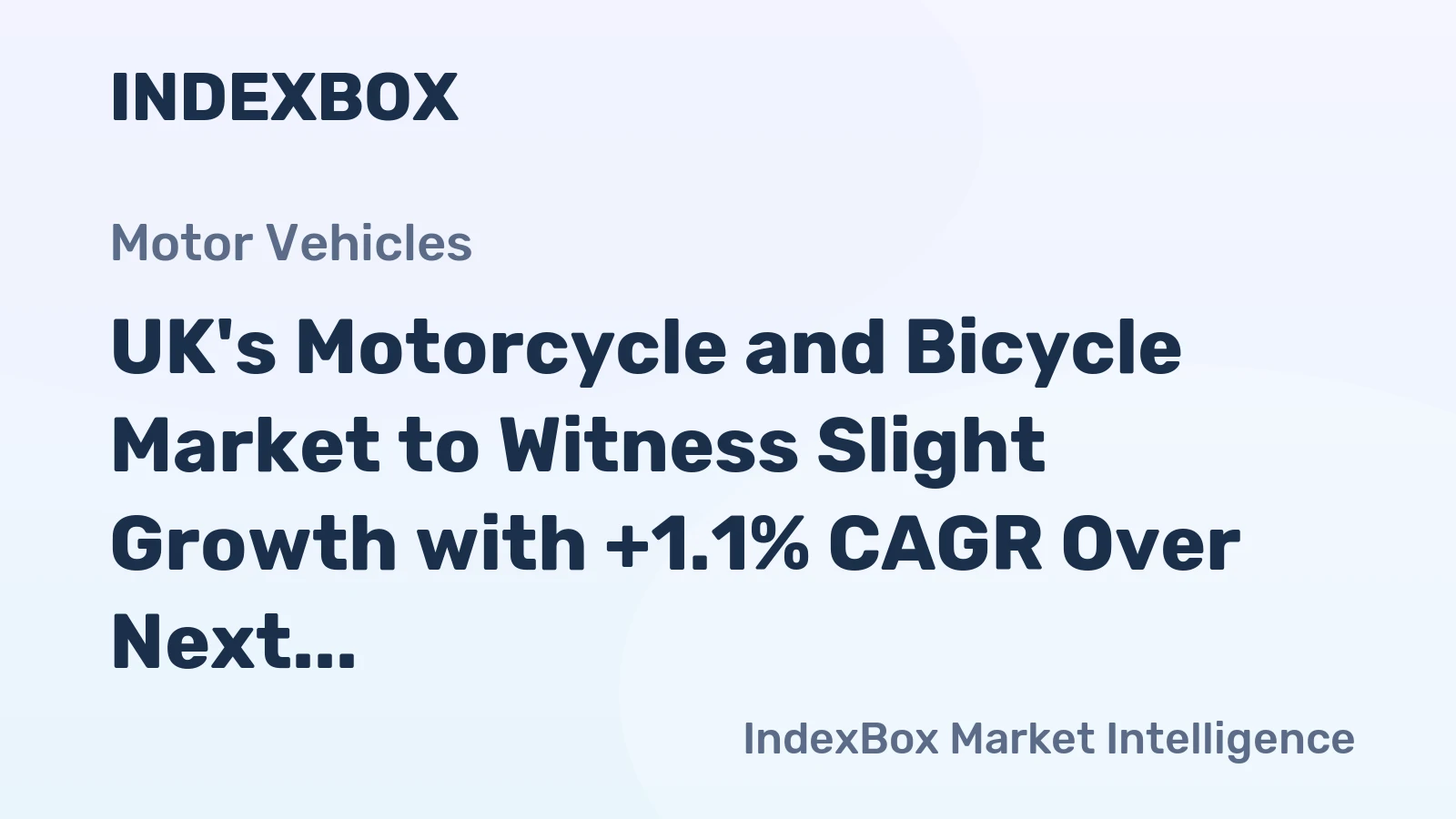 UK's Motorcycle and Bicycle Market to Witness Slight Growth with +1.1% CAGR Over Next Decade