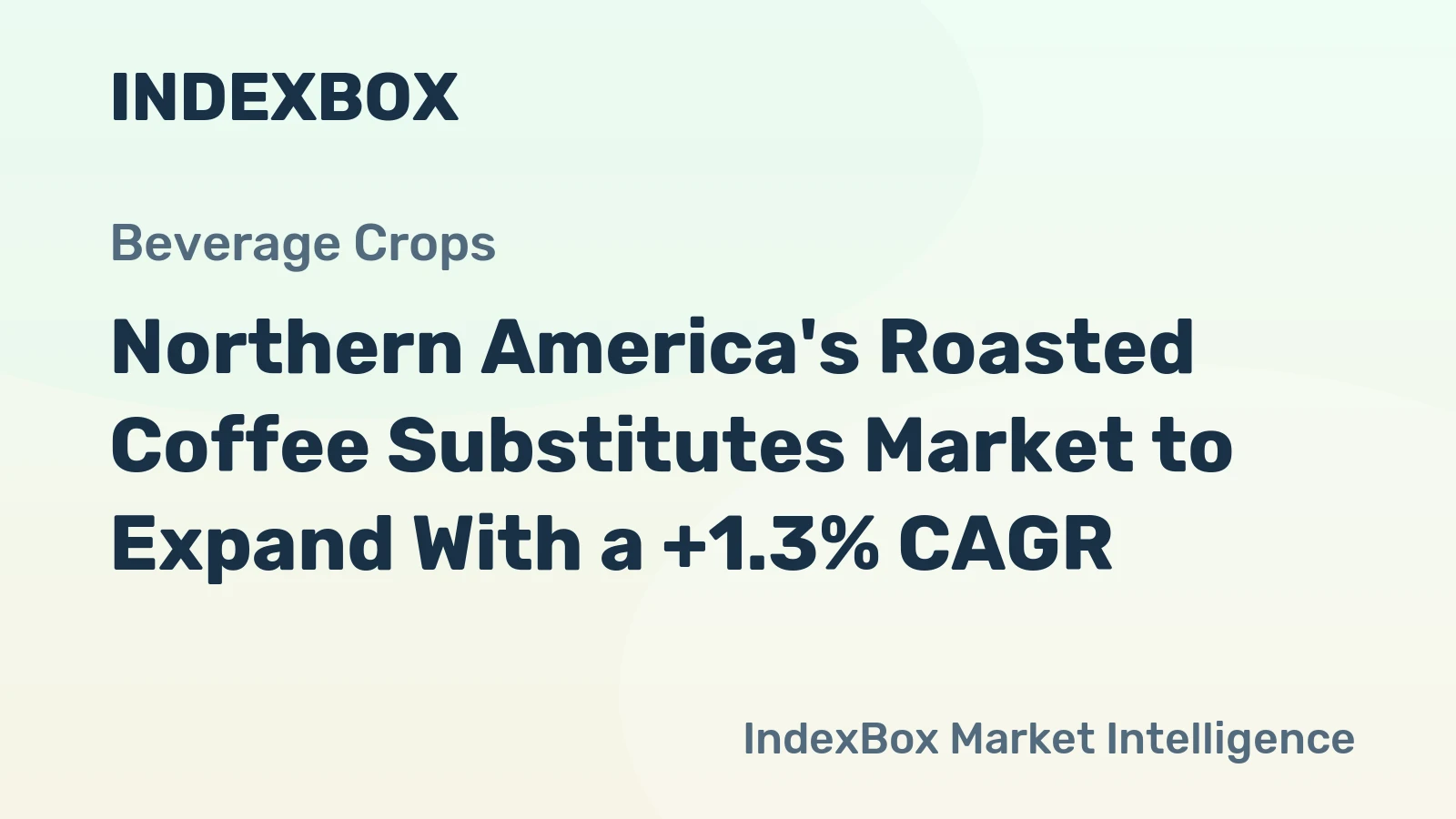 Northern America's Roasted Coffee Substitutes Market to Expand With a +1.3% CAGR