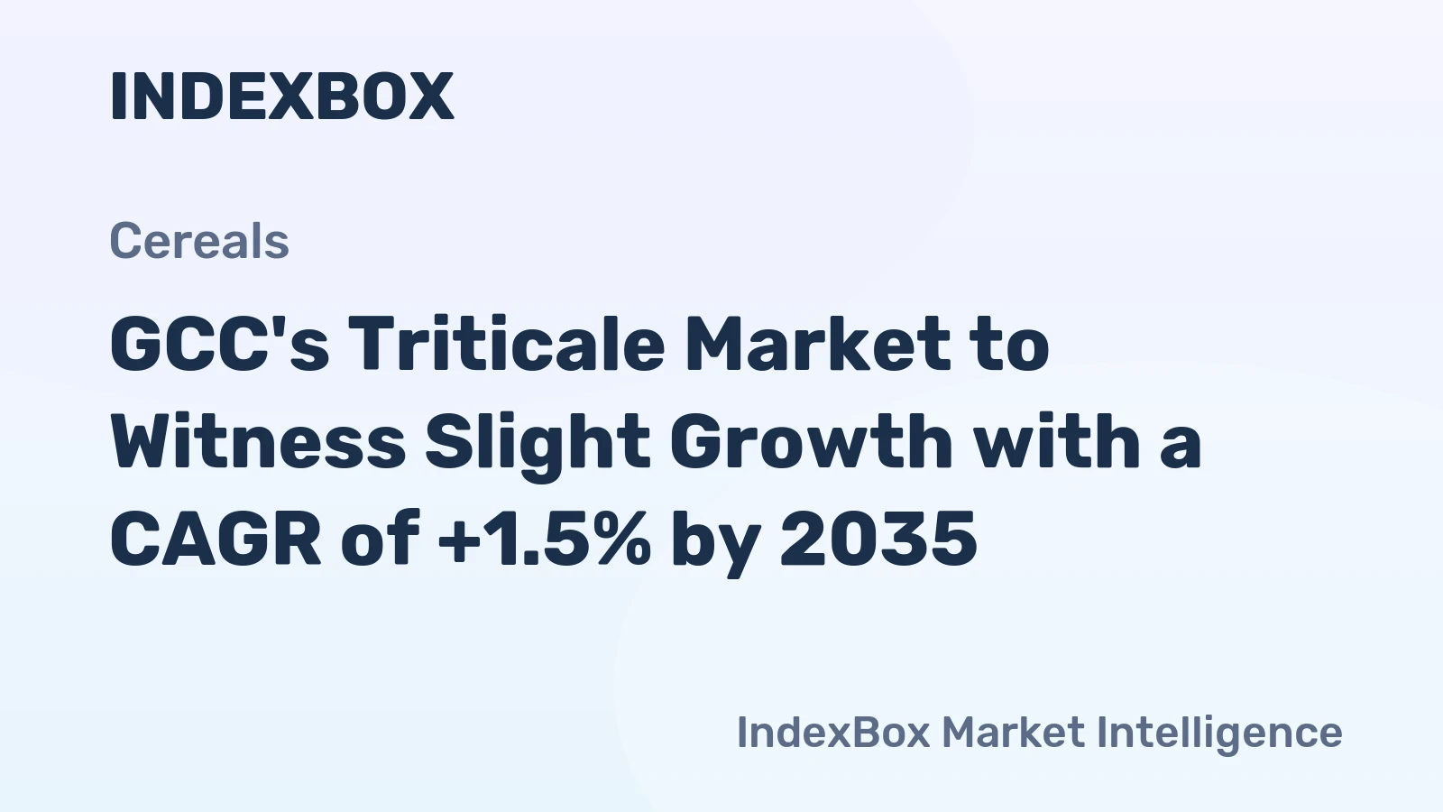 GCC's Triticale Market to Witness Slight Growth with a CAGR of +1.5% by 2035