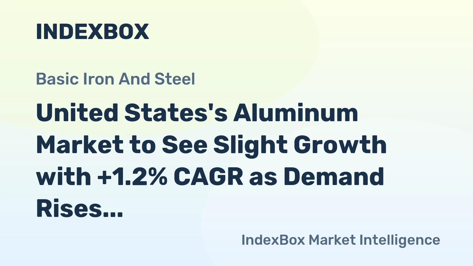 United States's Aluminum Market to See Slight Growth with +1.2% CAGR as Demand Rises
