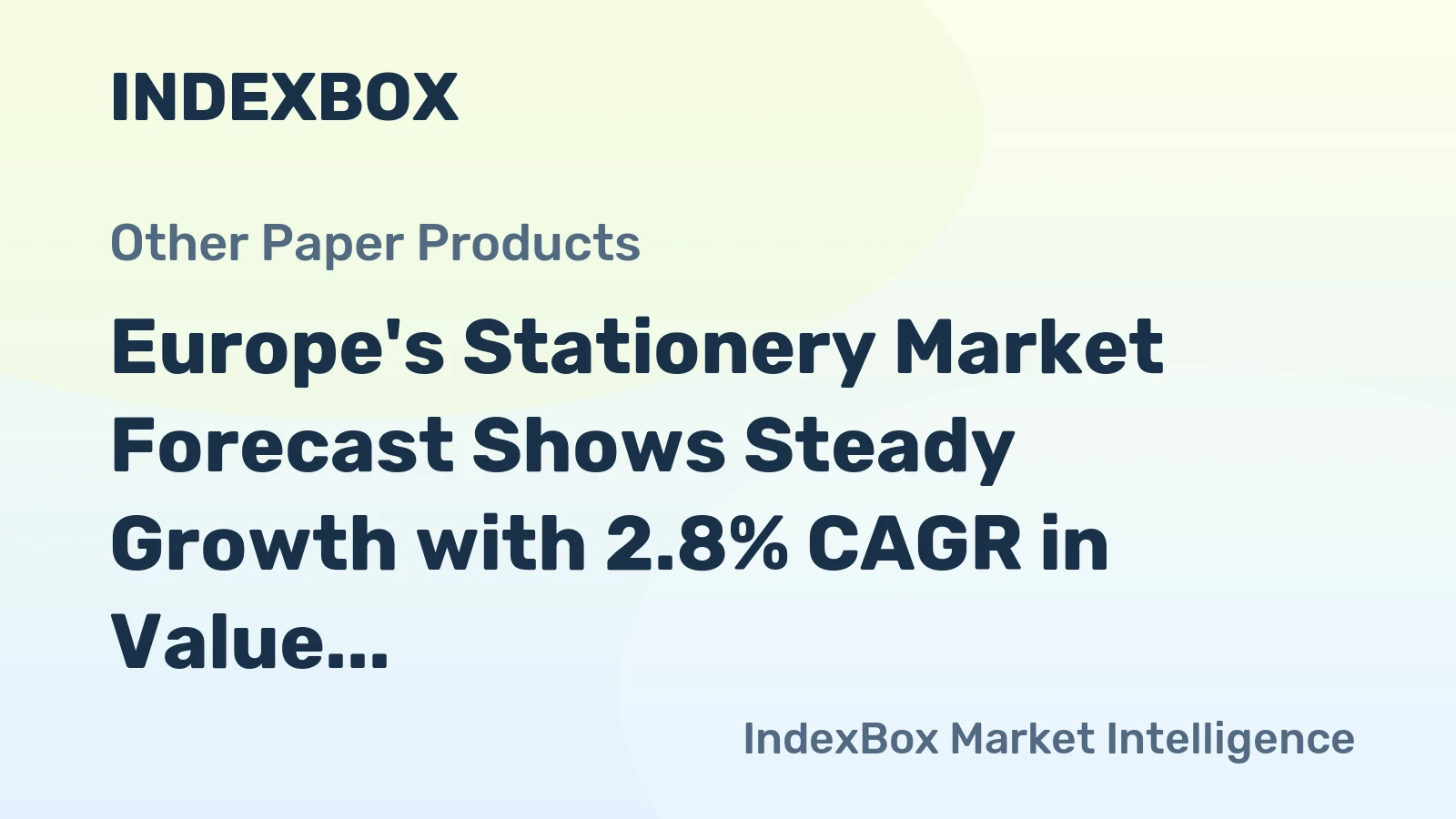 Europe's Stationery Market Forecast Shows Steady Growth with 2.8% CAGR in Value Through 2035