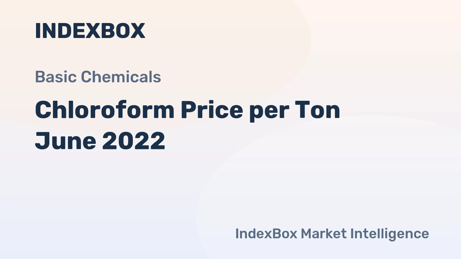 Chloroform Price per Ton June 2022