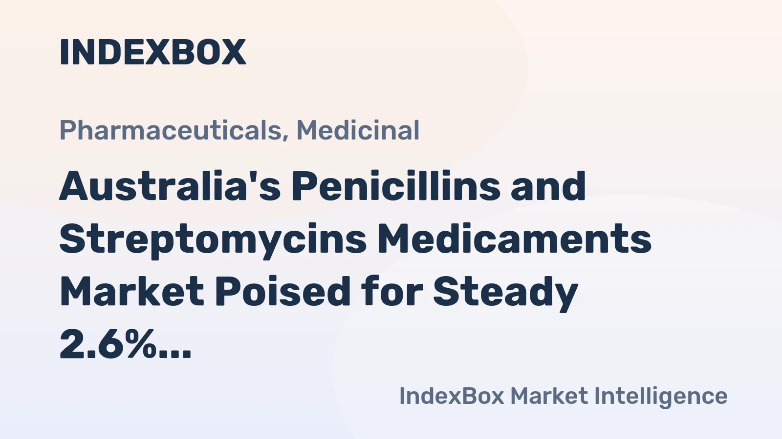 Australia's Penicillins and Streptomycins Medicaments Market Poised for Steady 2.6% CAGR Growth Through 2035