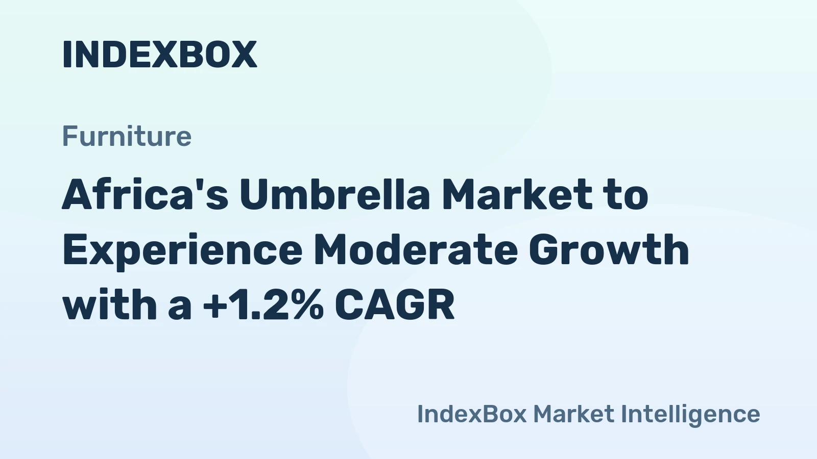 Africa's Umbrella Market to Experience Moderate Growth with a +1.2% CAGR