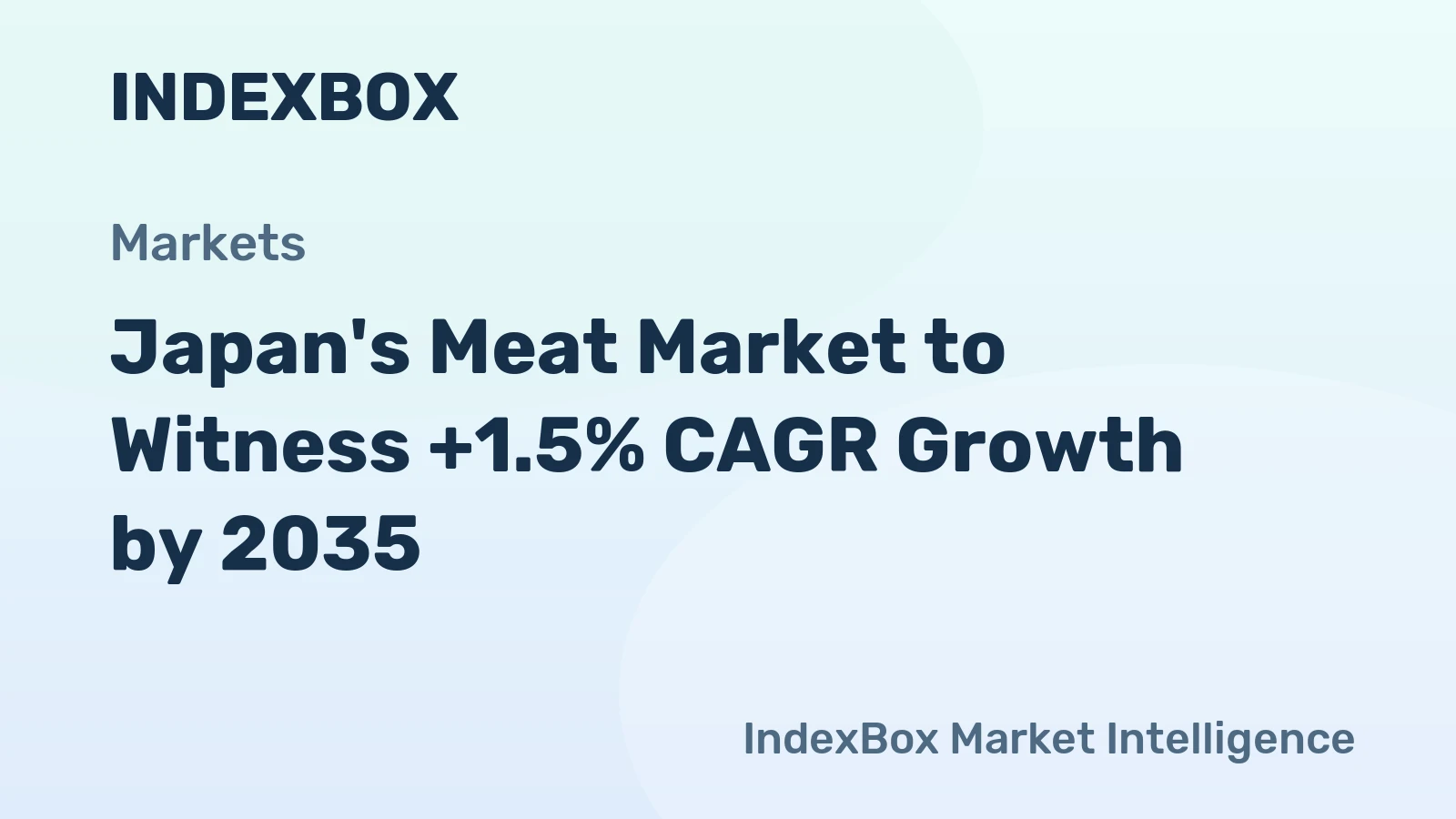 Japan's Meat Market to Witness +1.5% CAGR Growth by 2035