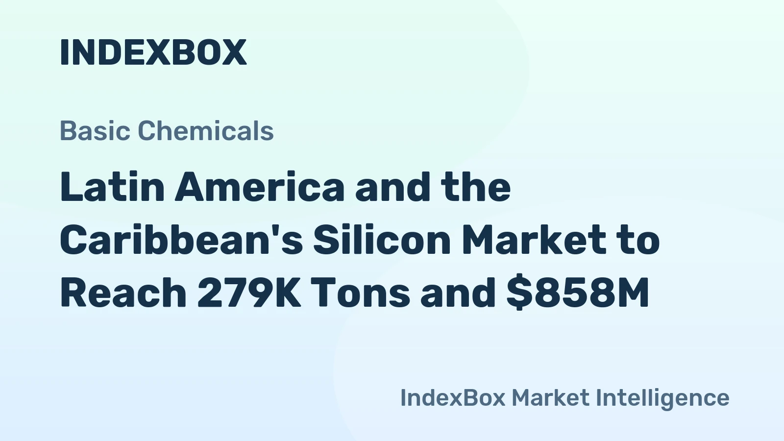 Latin America and the Caribbean's Silicon Market to Reach 279K Tons and $858M