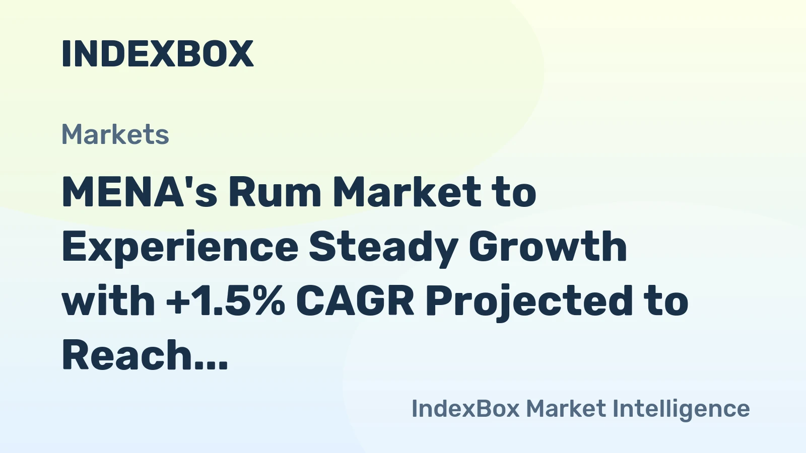 MENA's Rum Market to Experience Steady Growth with +1.5% CAGR Projected to Reach 38M Litres by 2035