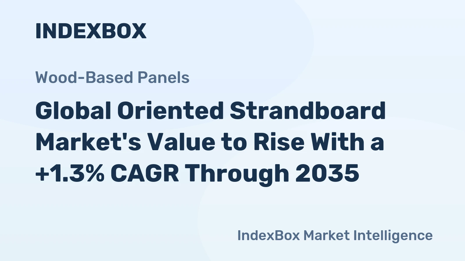 Global Oriented Strandboard Market's Value to Rise With a +1.3% CAGR Through 2035