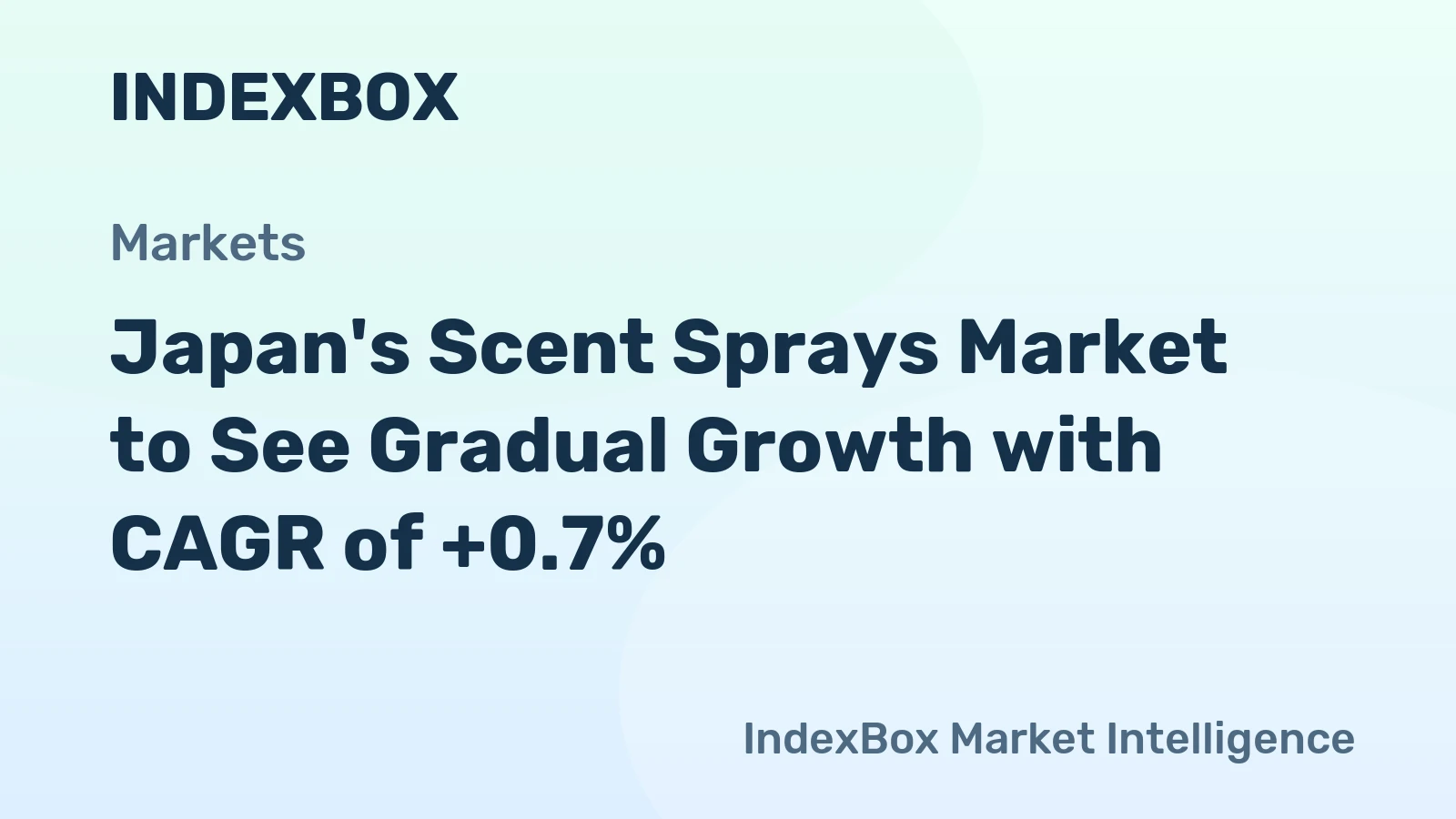 Japan's Scent Sprays Market to See Gradual Growth with CAGR of +0.7%
