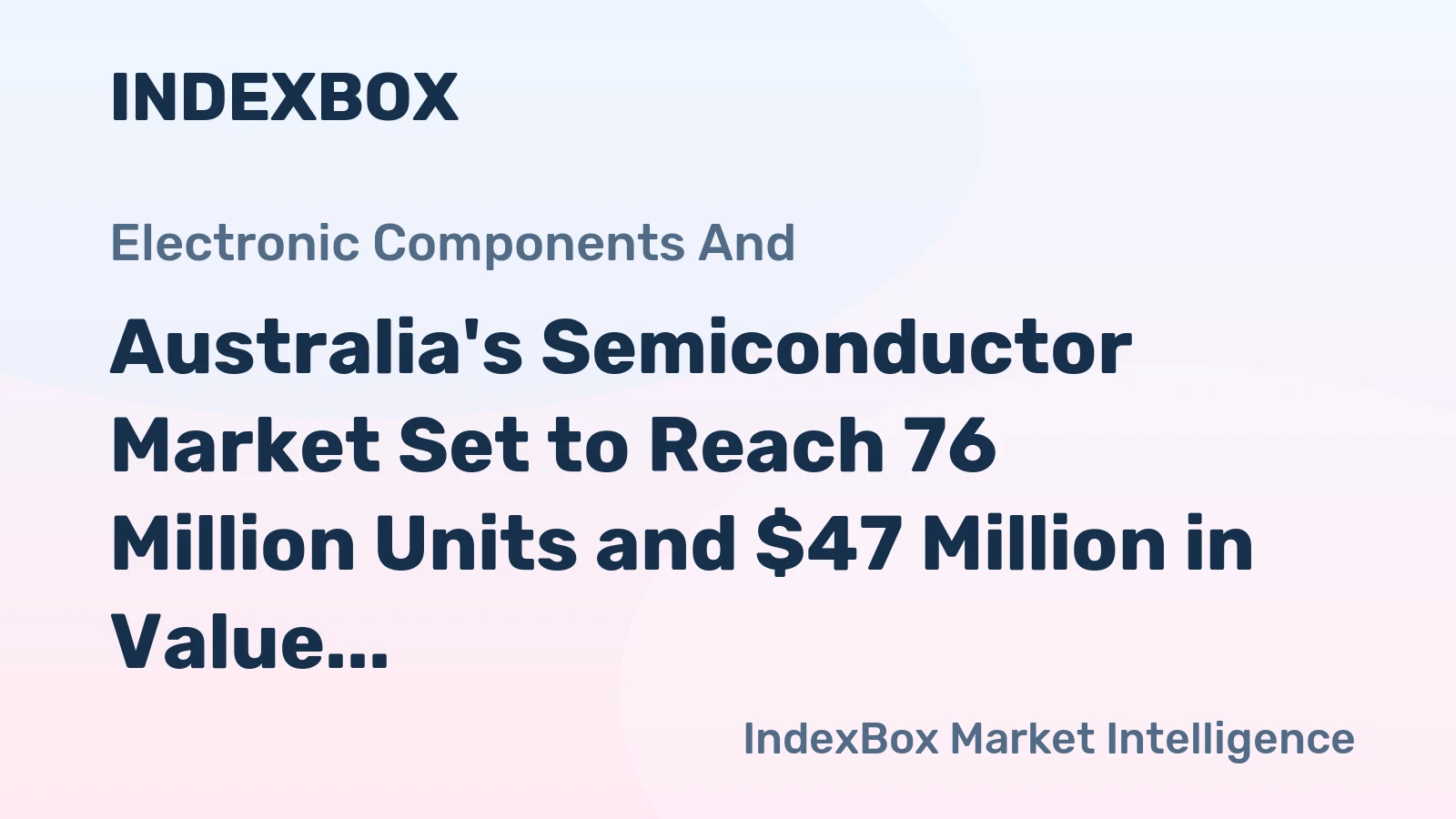 Australia's Semiconductor Market Set to Reach 76 Million Units and $47 Million in Value