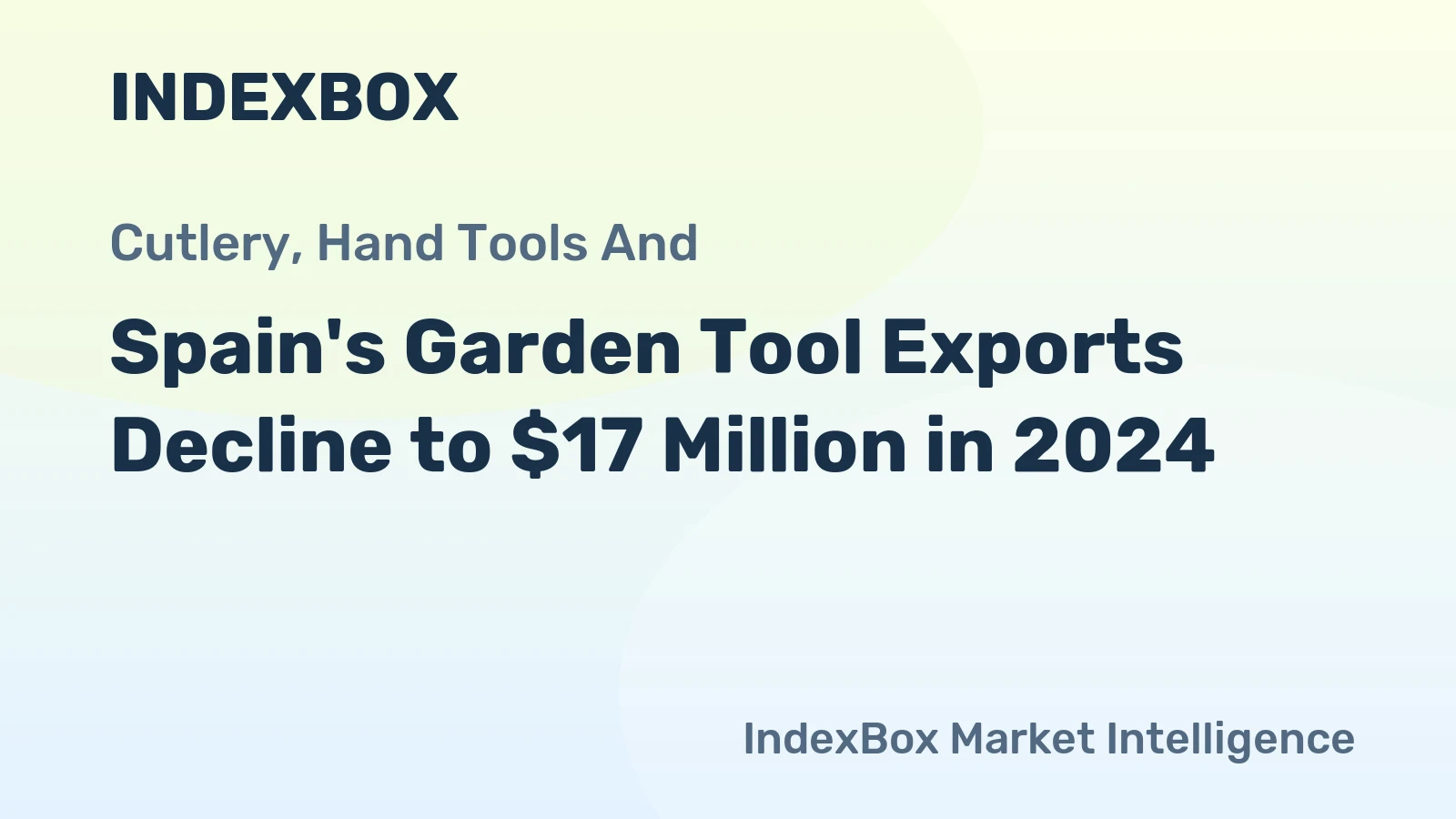 Spain's Garden Tool Exports Decline to $17 Million in 2024