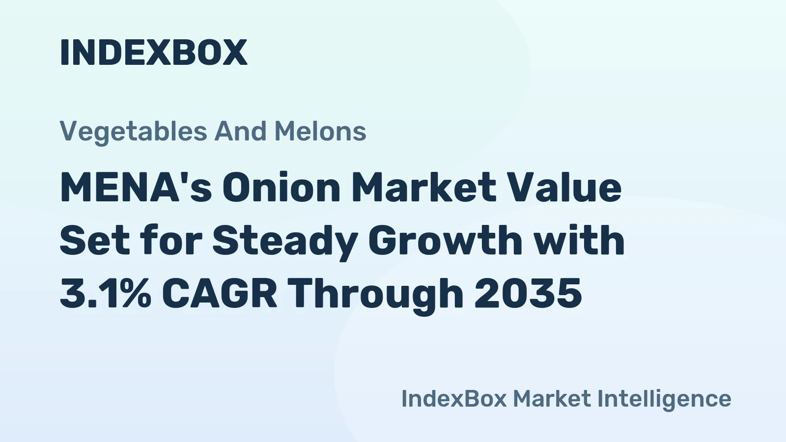 MENA's Onion Market Value Set for Steady Growth with 3.1% CAGR Through 2035