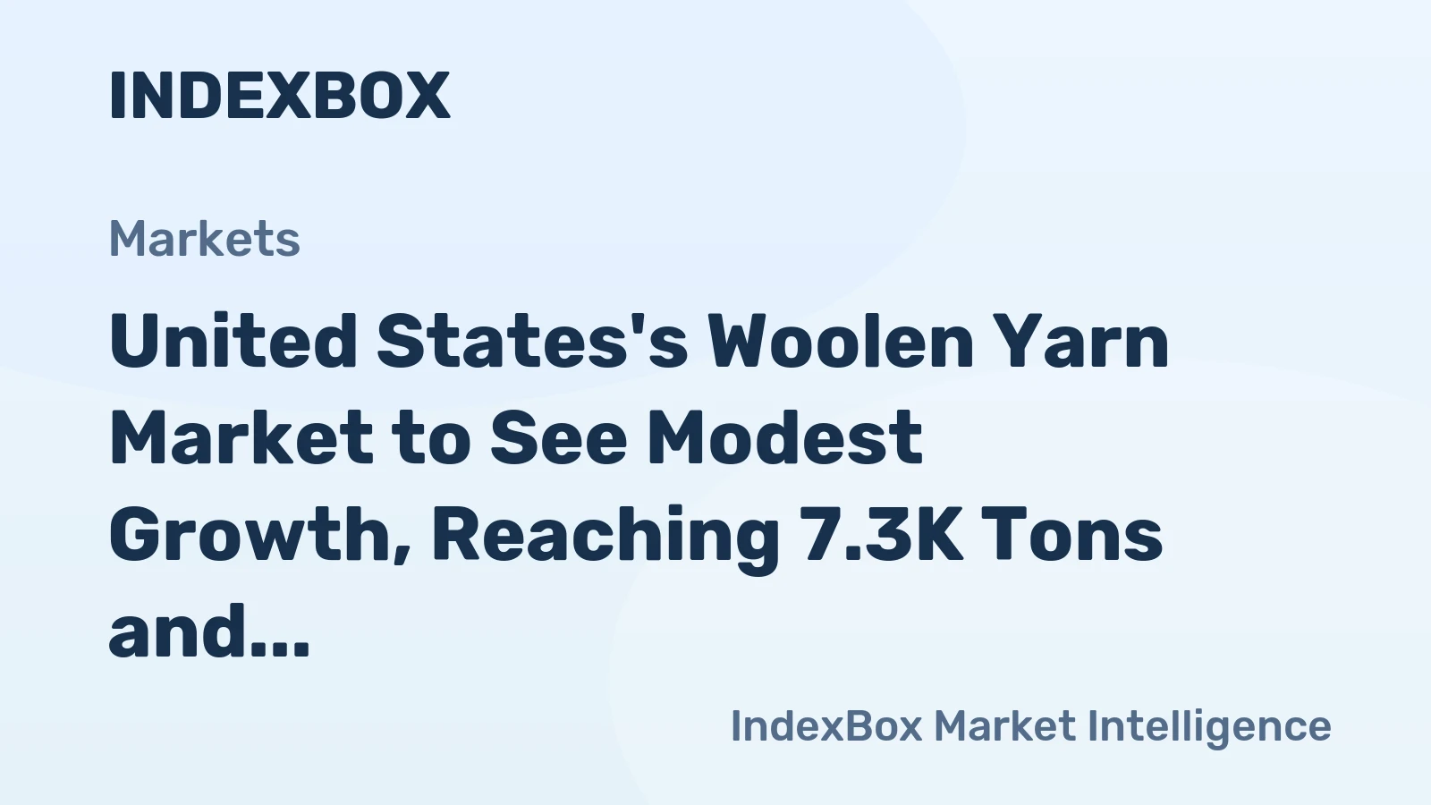 United States's Woolen Yarn Market to See Modest Growth, Reaching 7.3K Tons and $162M by 2035
