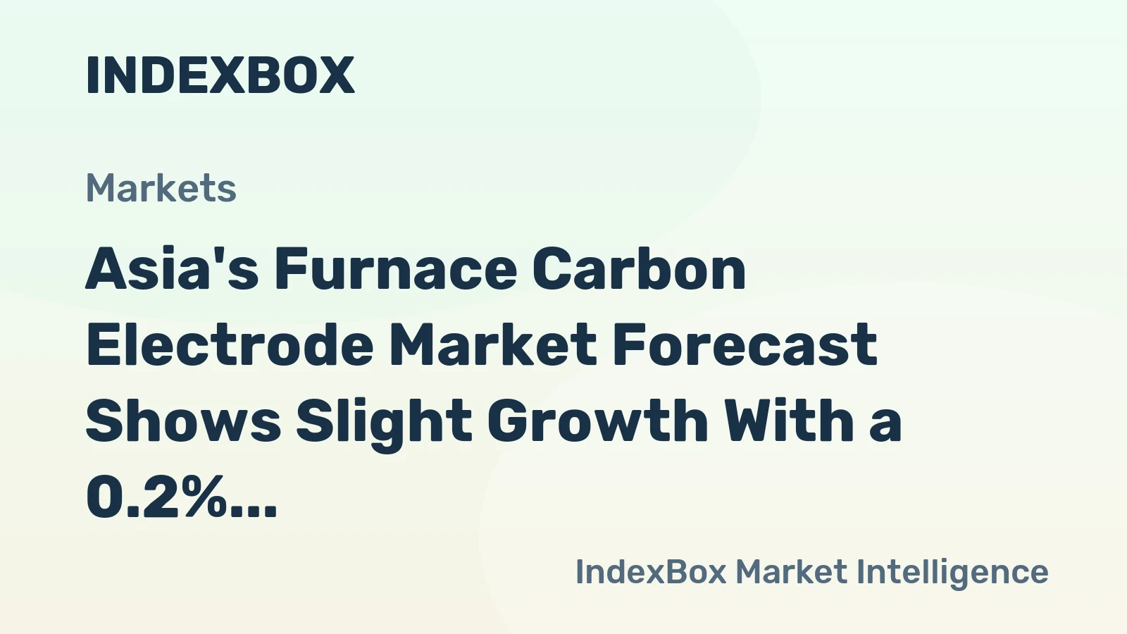 Asia's Furnace Carbon Electrode Market Forecast Shows Slight Growth With a 0.2% Volume CAGR Through 2035
